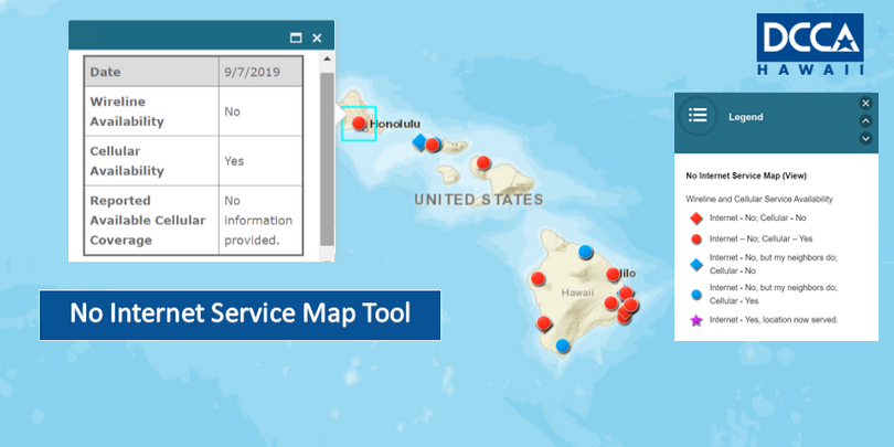 Broadband | Hawaii No Internet Service Map